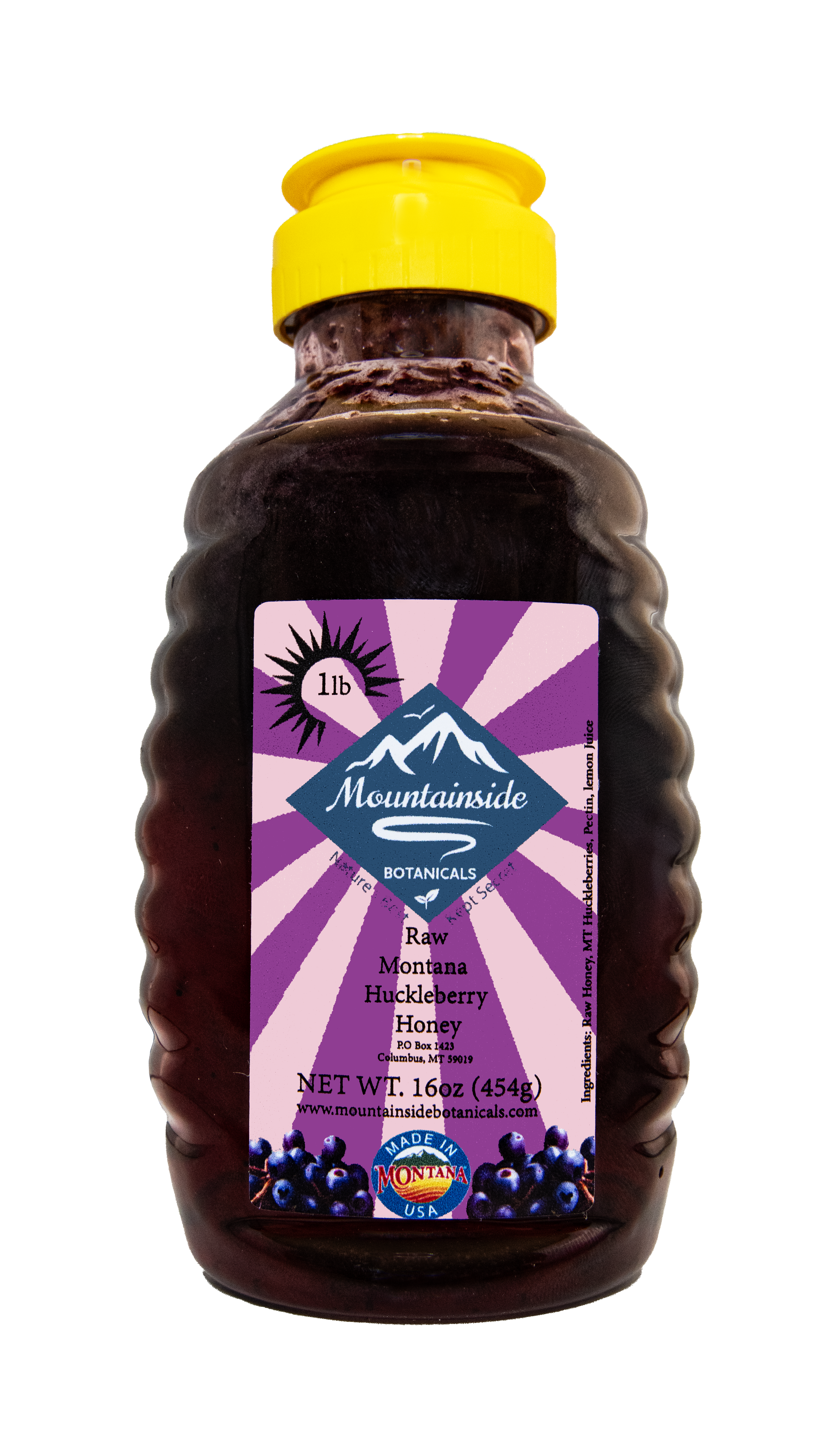 Raw Montana Huckleberry Honey - Mountainside Botanicals